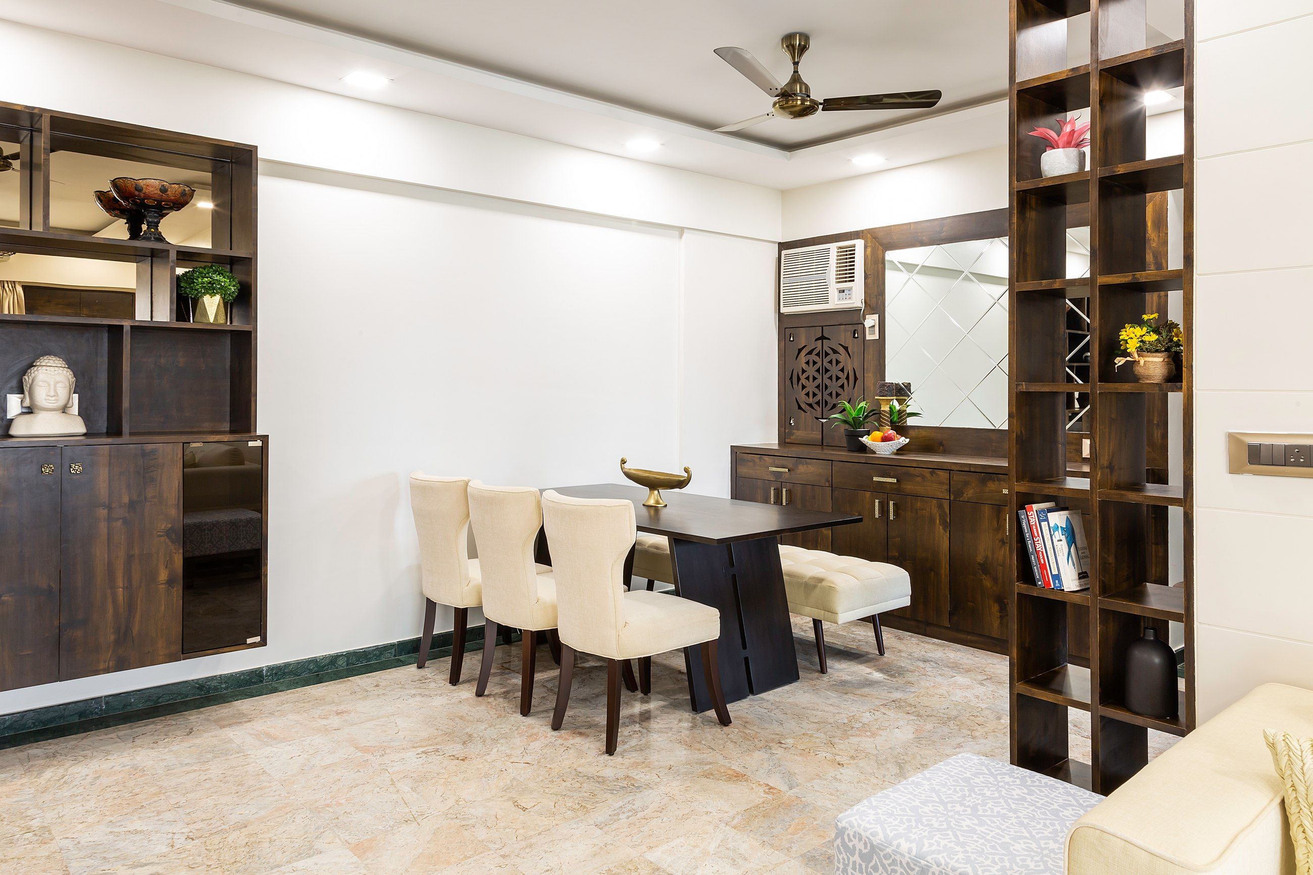 Peripheral False Ceiling Design With Cove lights | Livspace