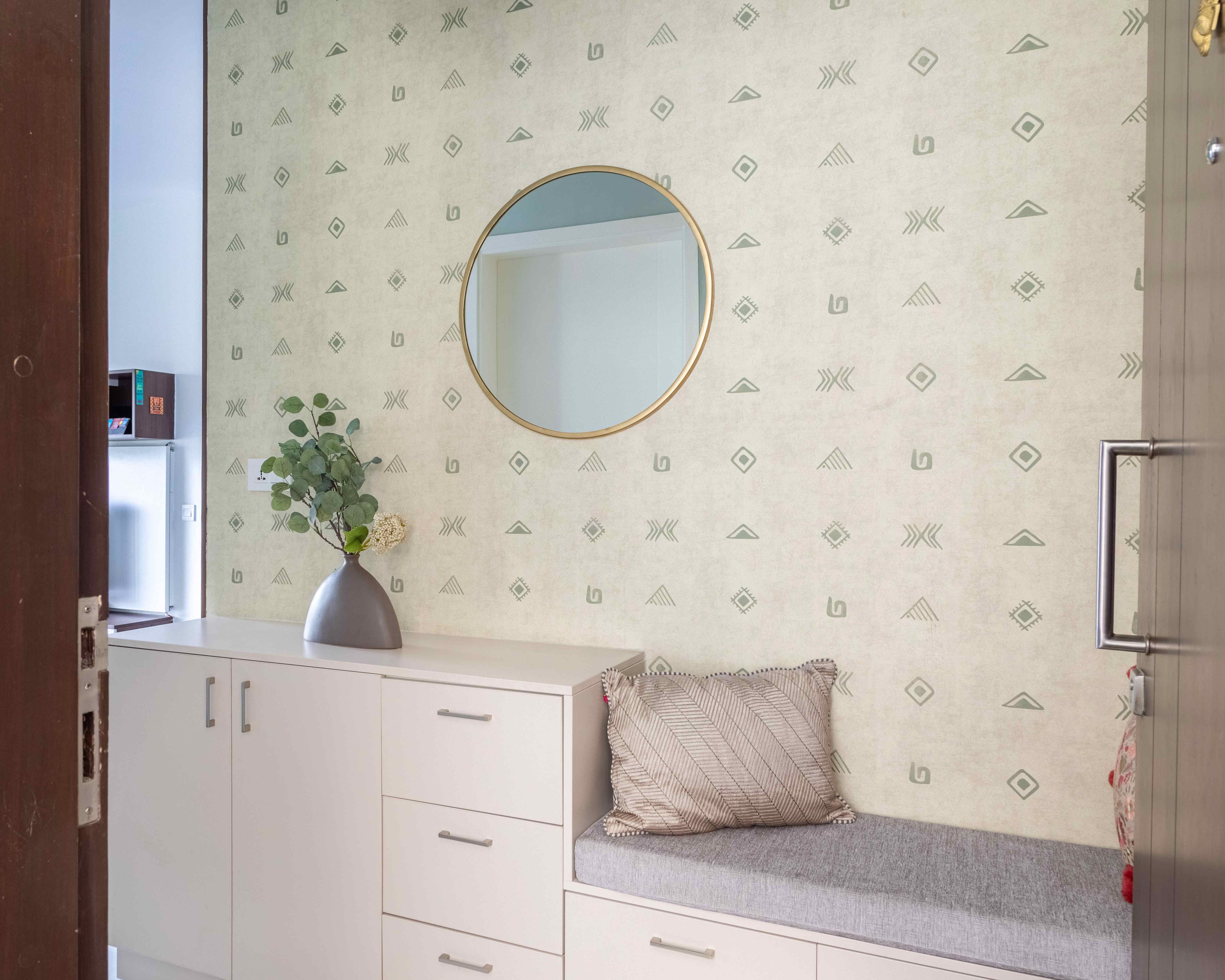 Beige Wallpaper Design For Neutral-Toned Rooms | Livspace