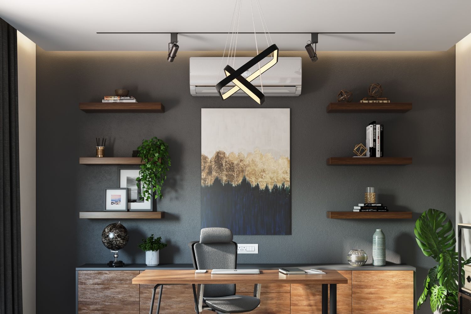 Single-Layered Modern Gypsum Ceiling Design | Livspace