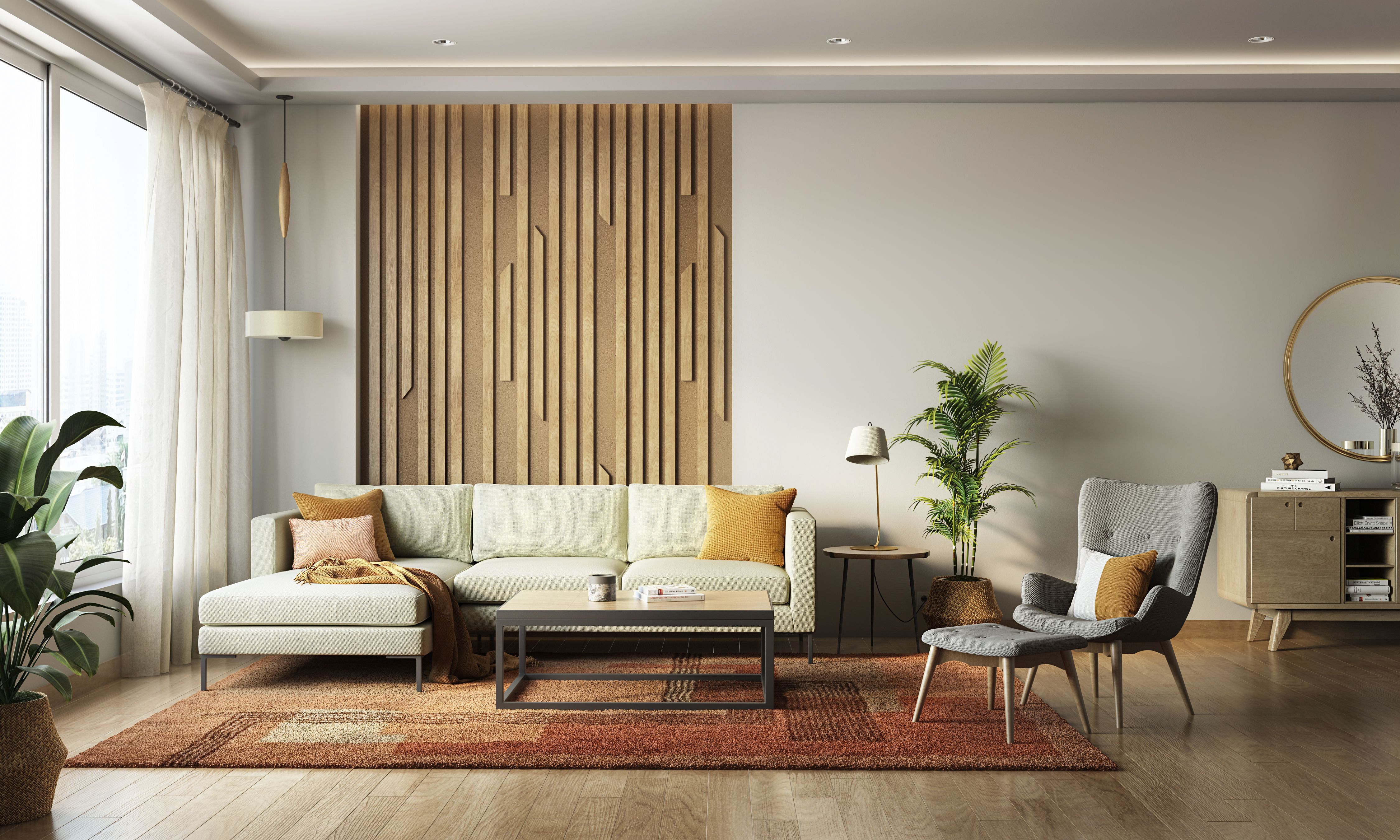 Spacious Living Room | Livspace