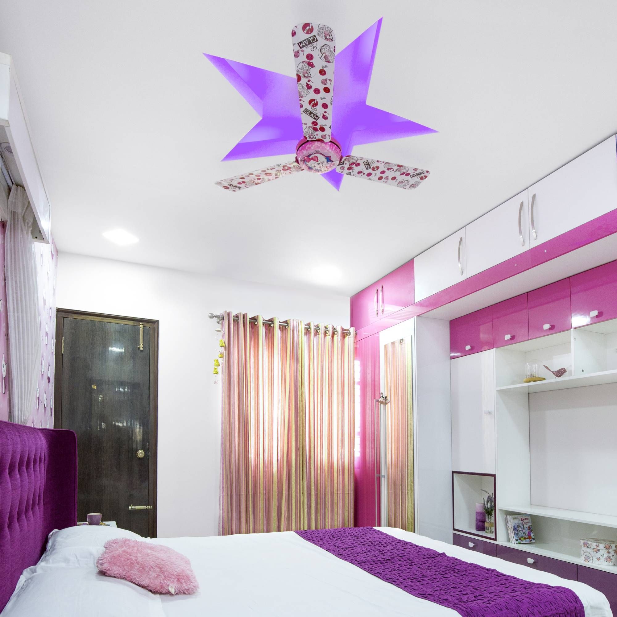 Star-Shaped POP Design For Kid's Bedroom | Livspace