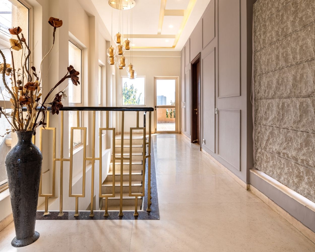 Low-Maintenance Light Beige Flooring Design | Livspace