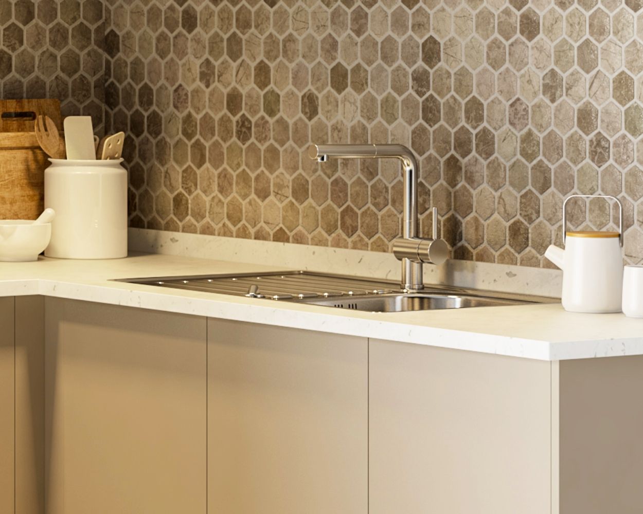 Stainless Steel Top Mount Kitchen Sink with Single Bowl and Drainboard ...