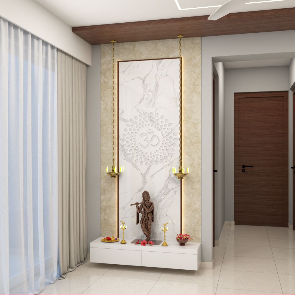 Simple Mandir Design For Home And Small Flats In 2024 - Livspace