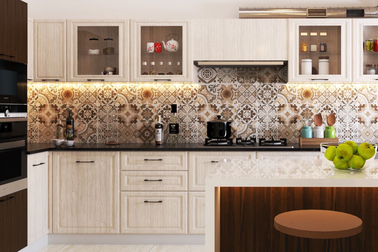 100+ Latest Kitchen Tiles Design Ideas For Your Kitchen Interiors ...