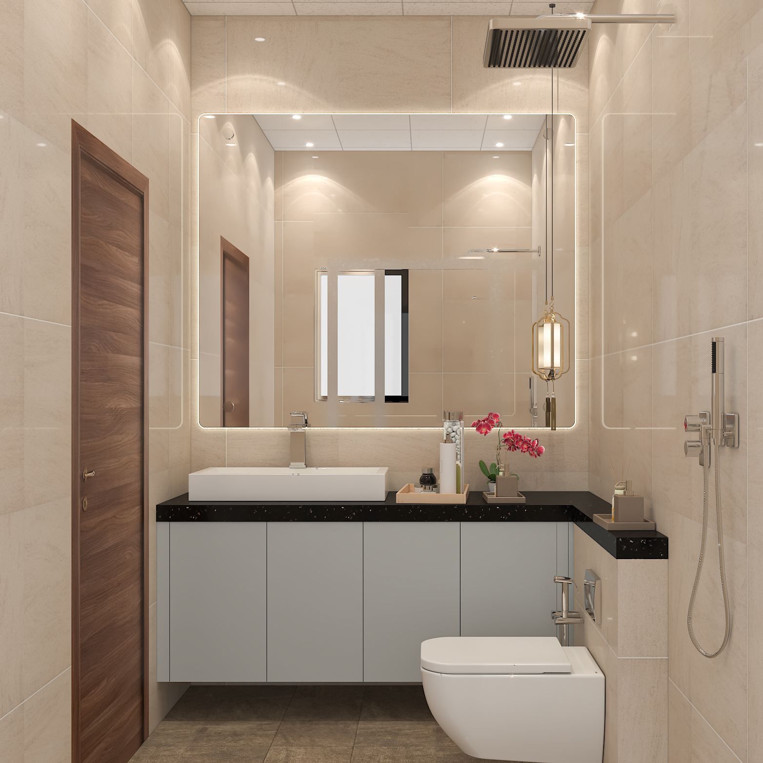 Maximum Storage Convenient Modern Styled Bathroom Design | Livspace Maximum Storage Convenient Modern Styled Bathroom Design | Livspace