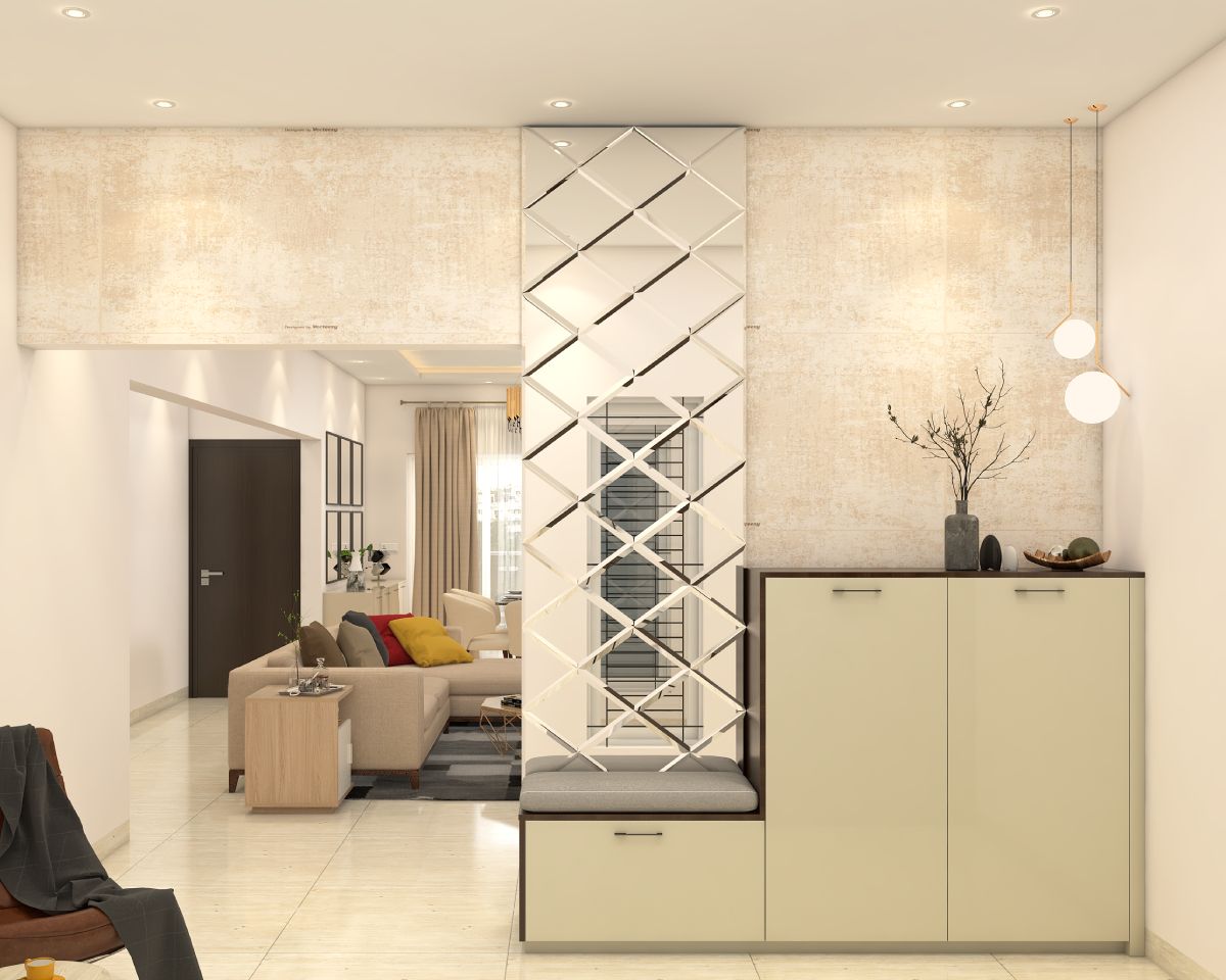Modern Foyer Design With Step Storage | Livspace