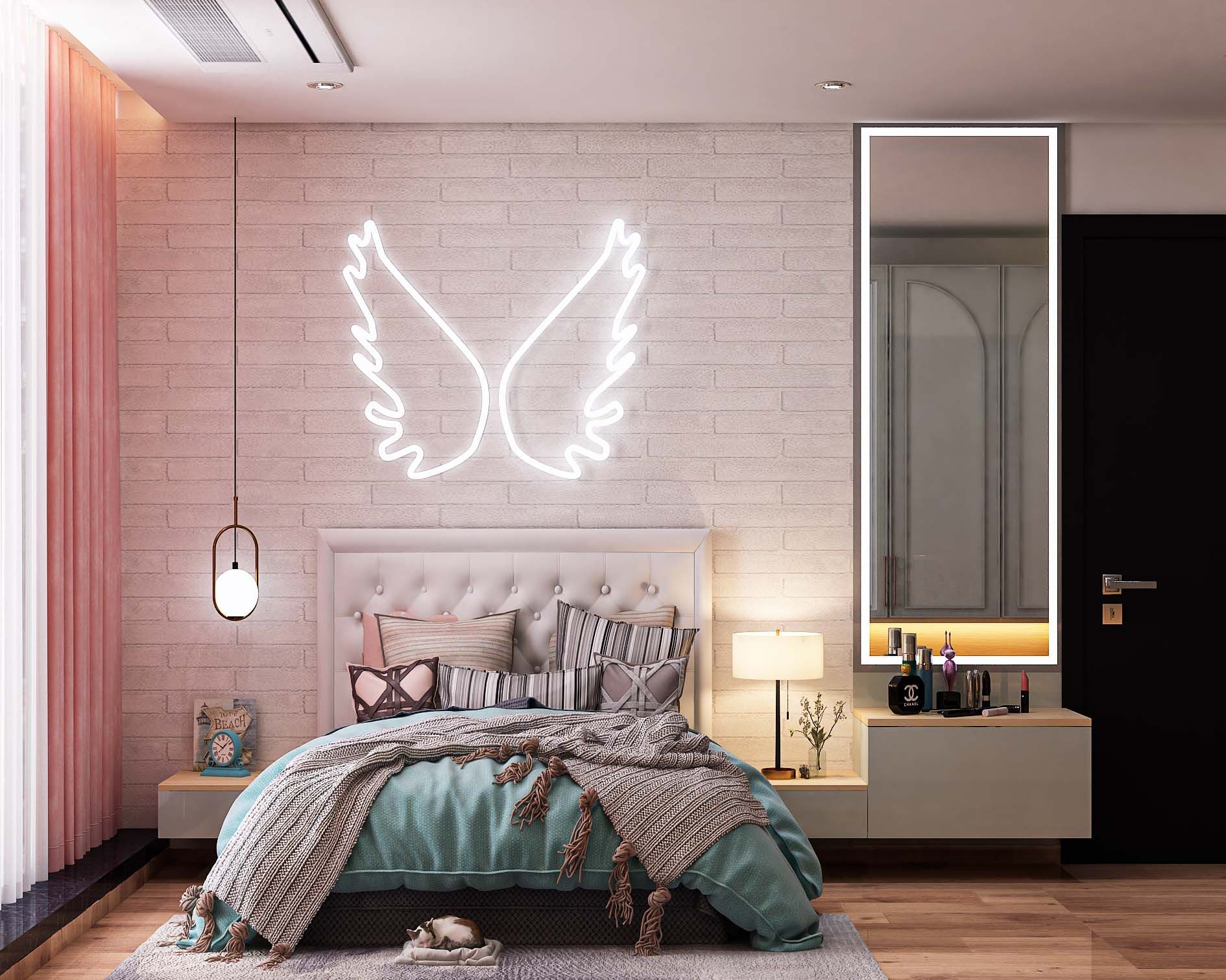 Spacious Layout For Girl Kids' Bedroom Ideas | Livspace