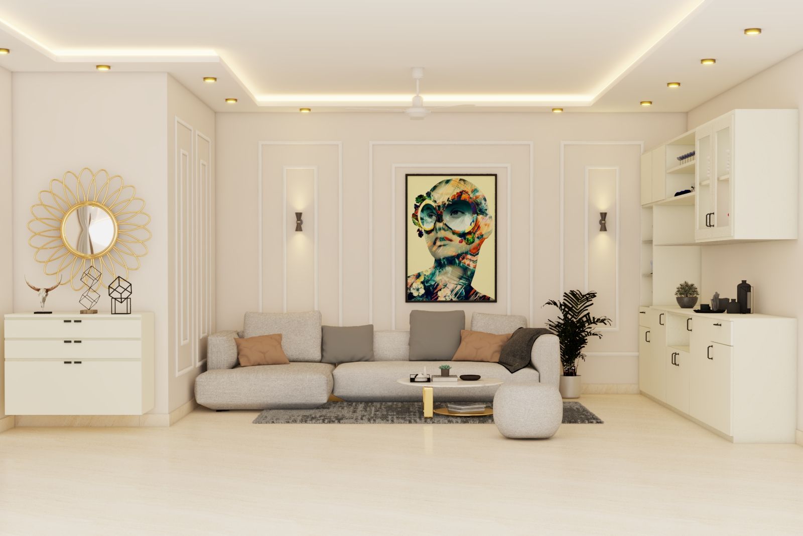 Upgrade Your Space with Modern False Ceiling and Adequate Storage ...