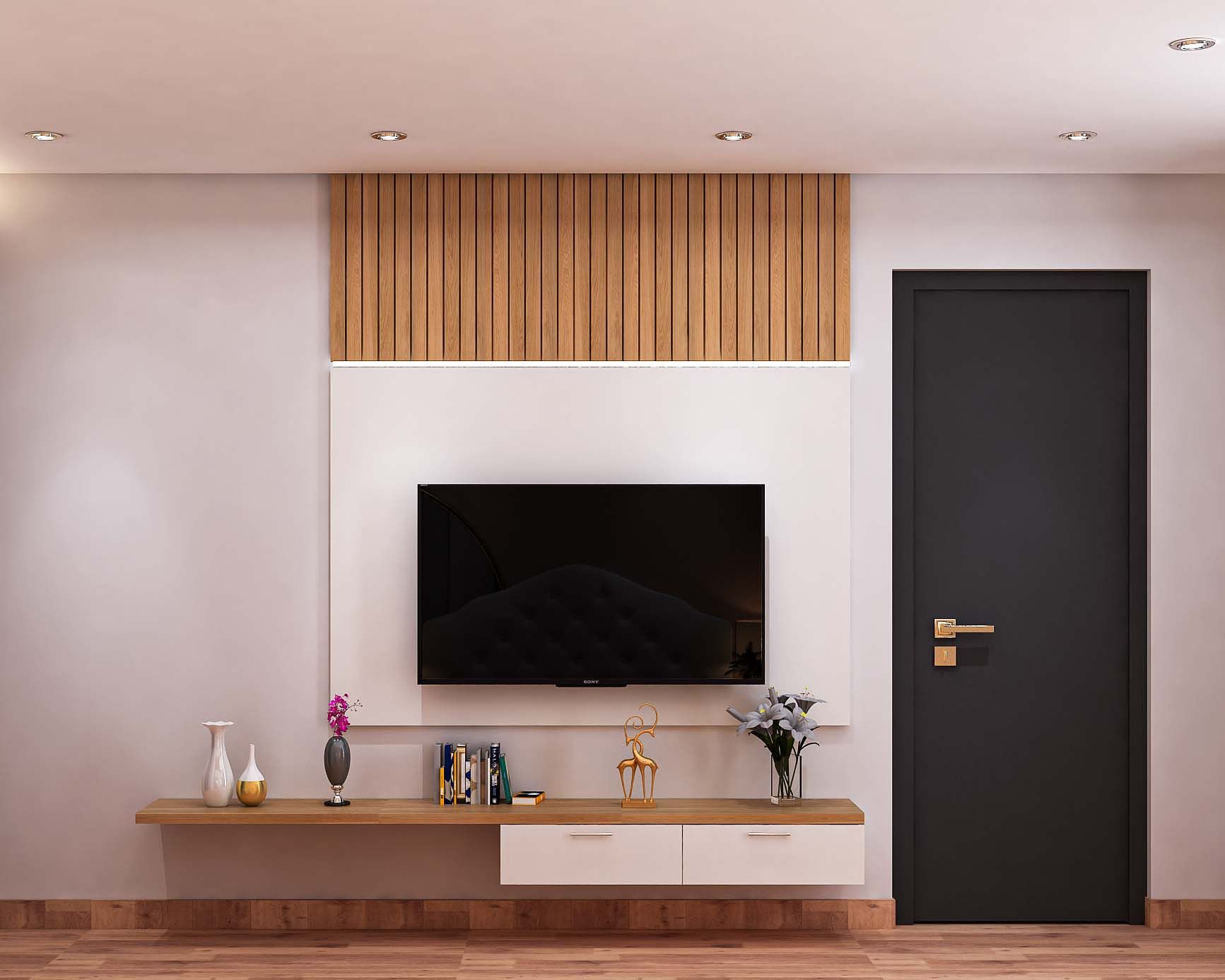 Classic TV Unit With Elegant Aesthetics | Livspace