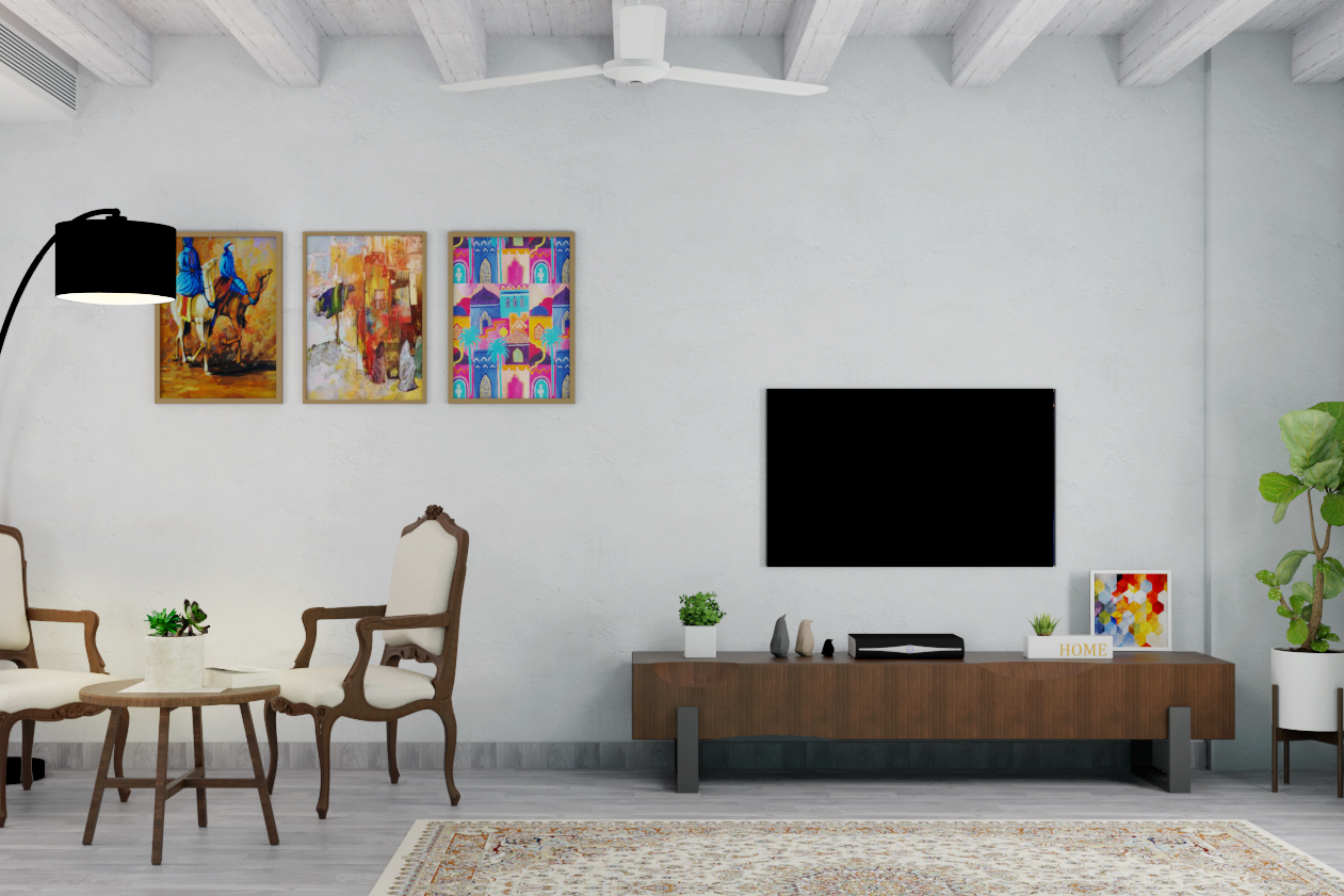 Contemporary And Spacious TV Unit Design Ideas | Livspace