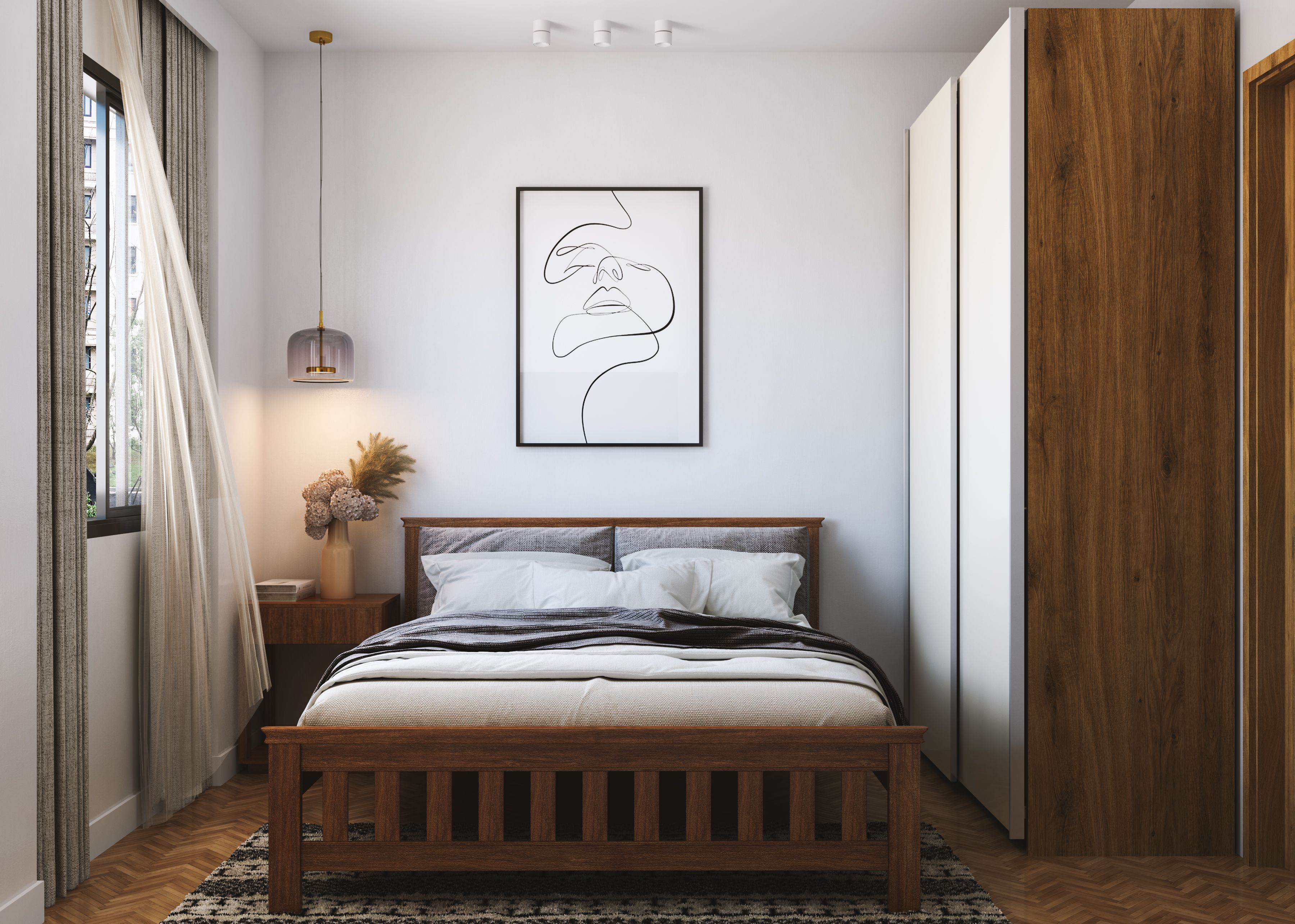 Contemporary Style Bedroom Design | Livspace