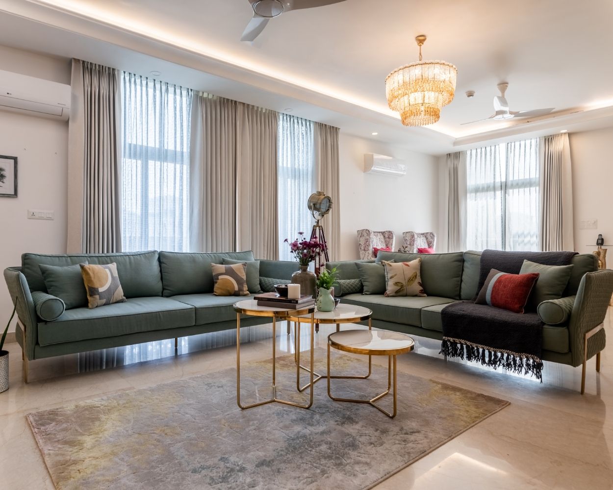 Single-Layered Square False Ceiling | Livspace