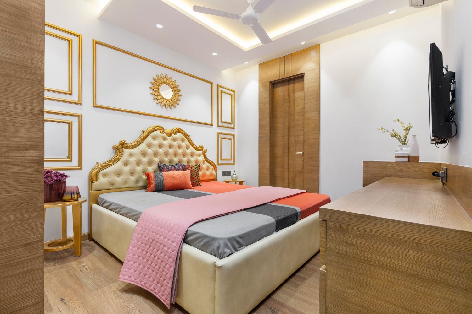 False Ceiling Design With A Painted Finish | Livspace