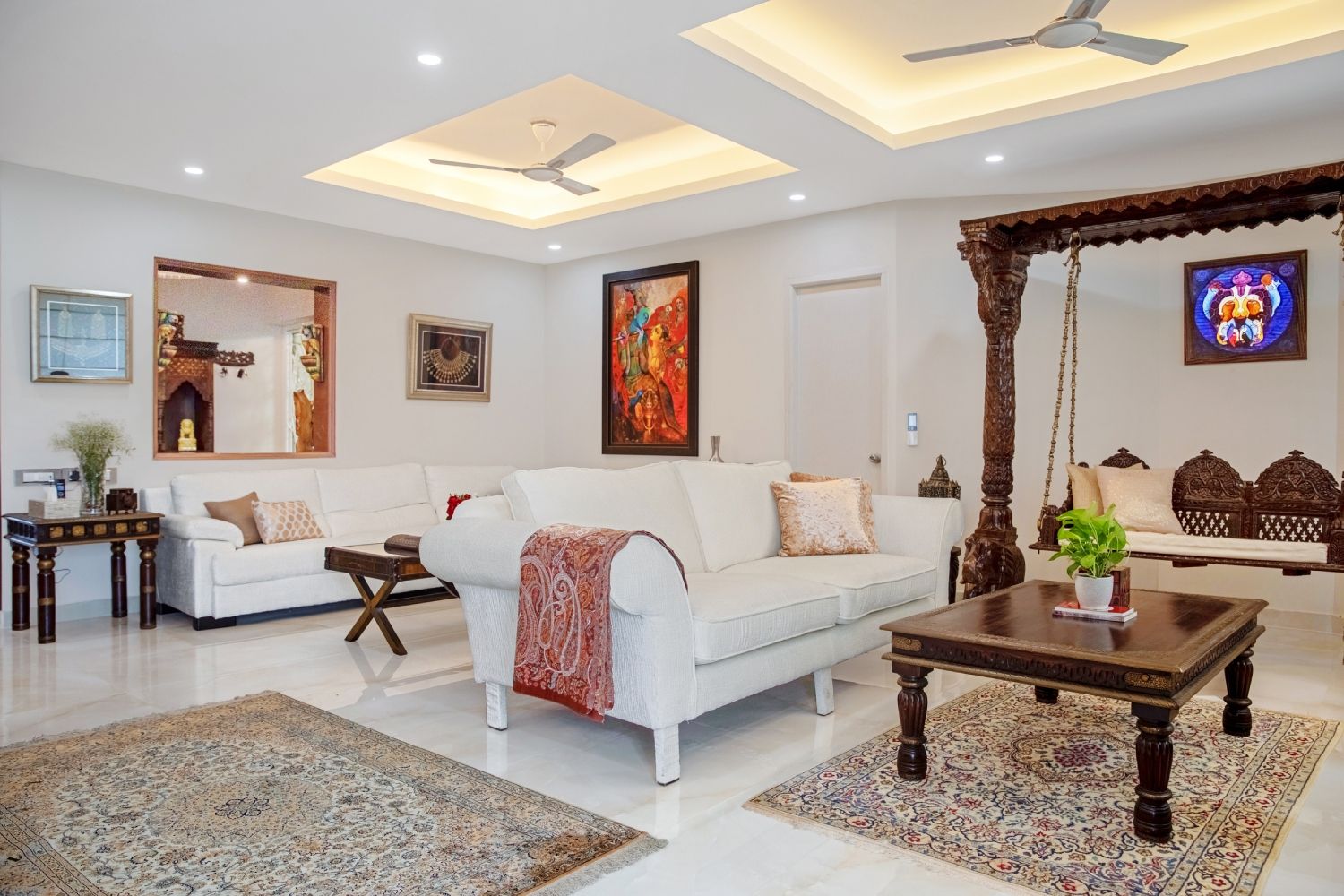 POP Ceiling Design Wide Cove Lights | Livspace