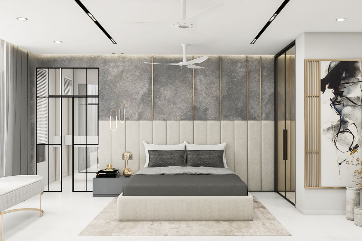 Minimal White False Ceiling Design For Bedrooms | Livspace