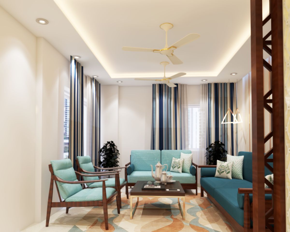 Rectangular Gypsum False Ceiling Design | Livspace