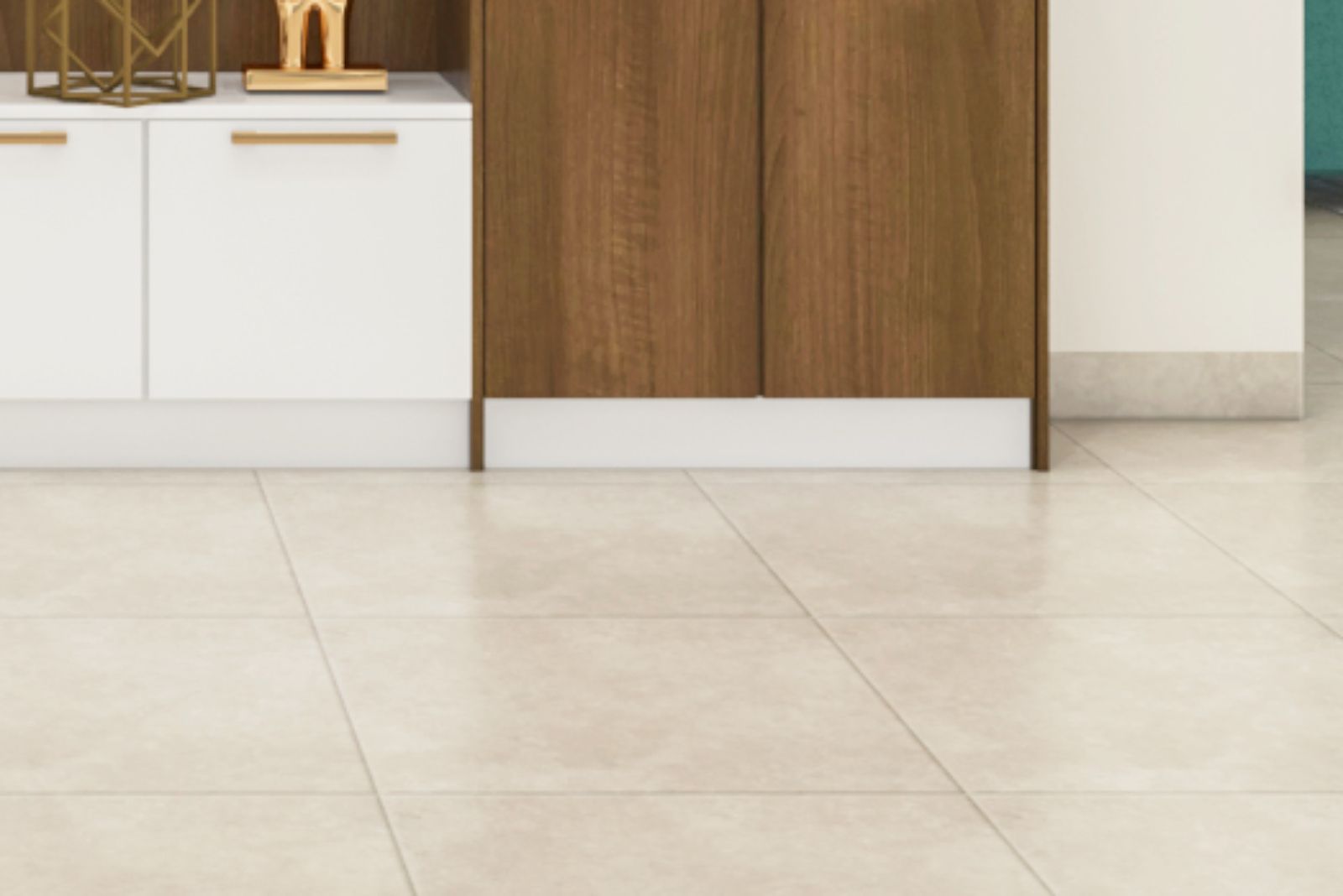 Modern Cream-Coloured Floor Tiles Design | Livspace