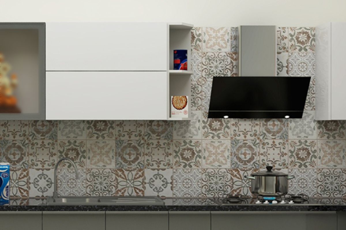 Square-Shaped Moroccan Tiles Design For Kitchens | Livspace