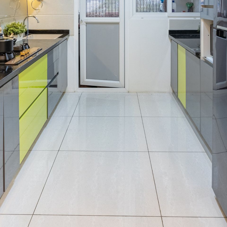 Glossy Wall Tiles Design For Kitchen Walls | Livspace