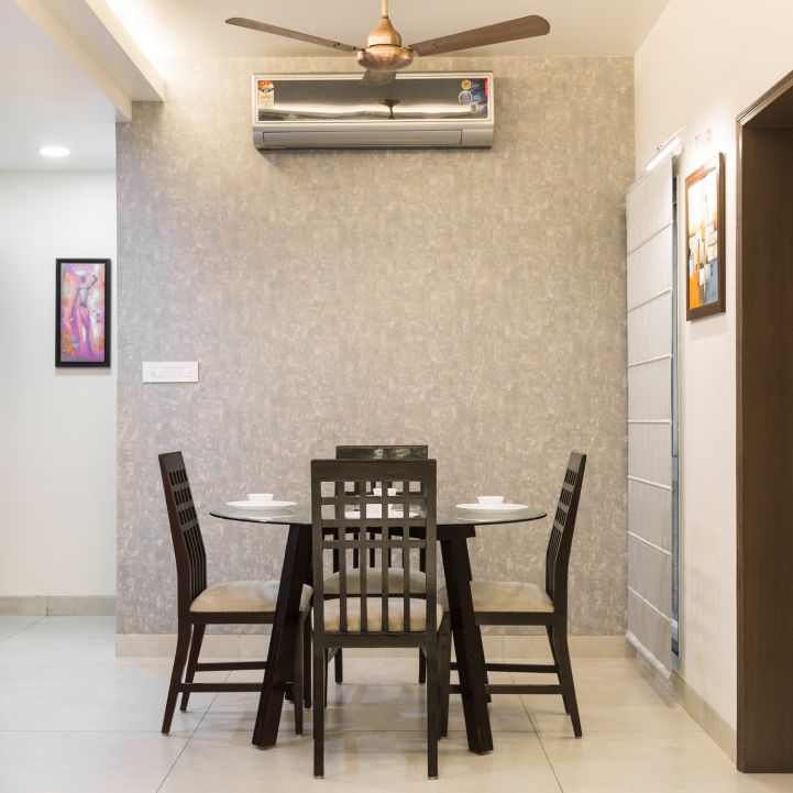 Light Grey Wall Paint Design With a Textured Finish | Livspace