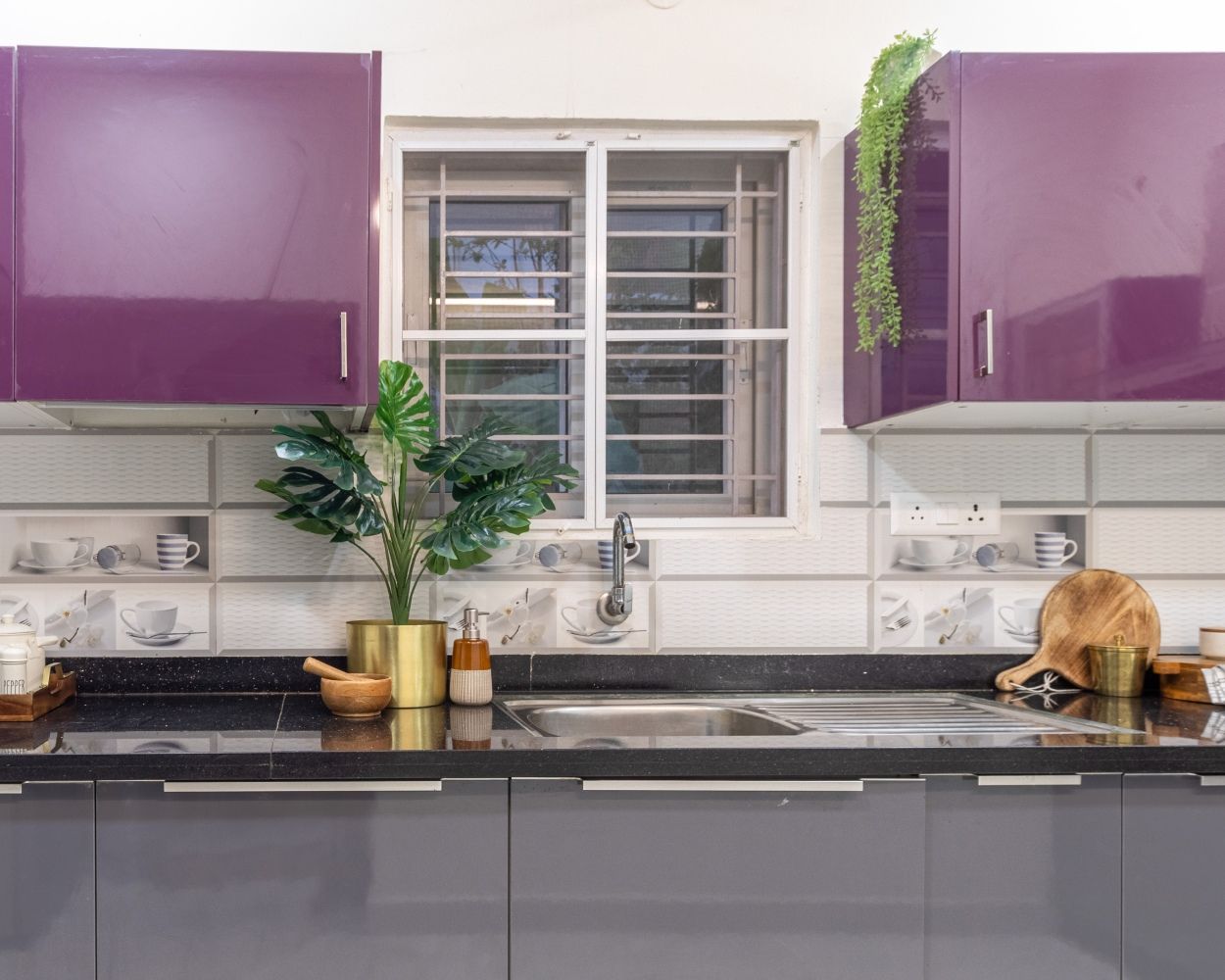 UPVC Swing Window Design With Grills | Livspace