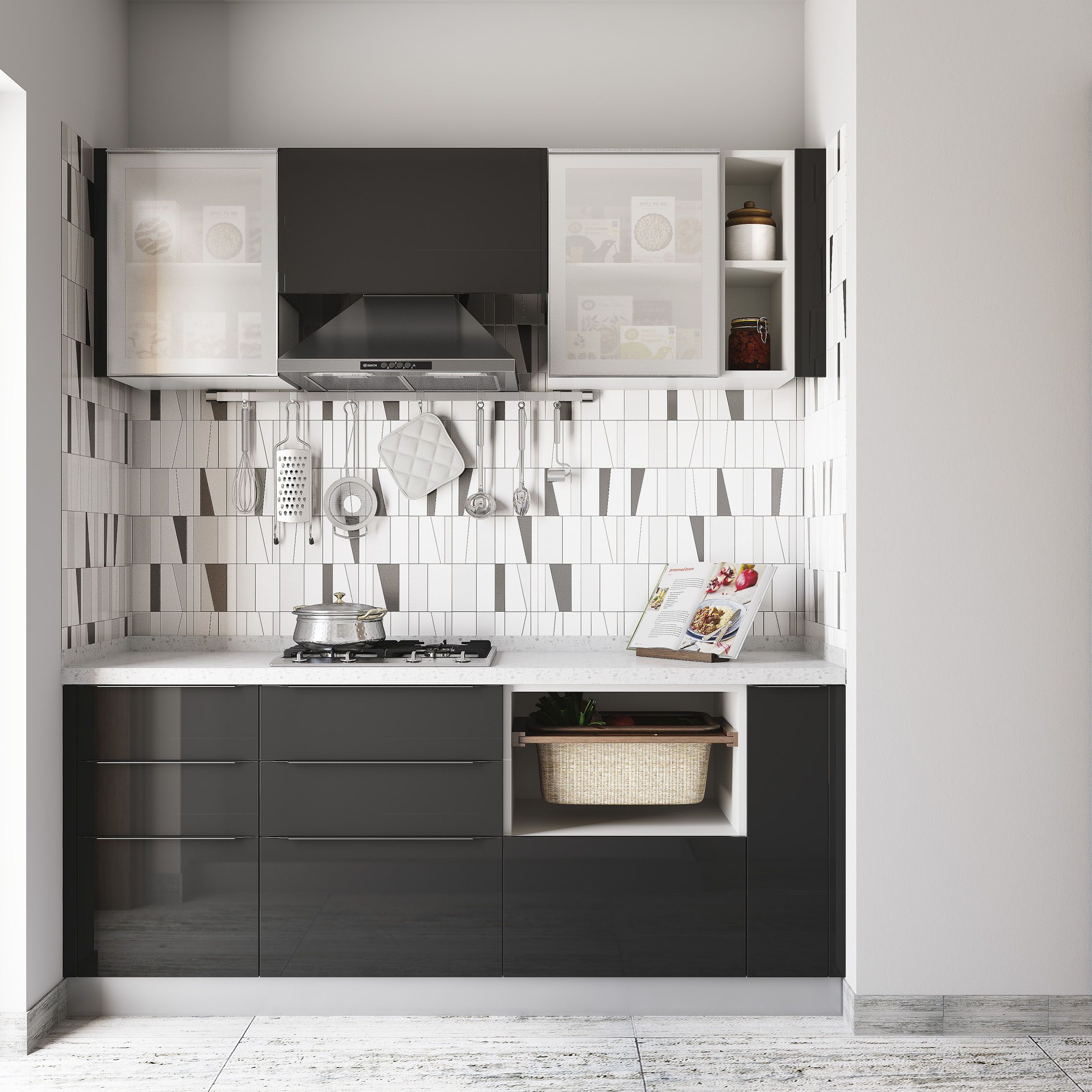 100+ Latest Kitchen Tiles Design Ideas For Your Kitchen Interiors ...