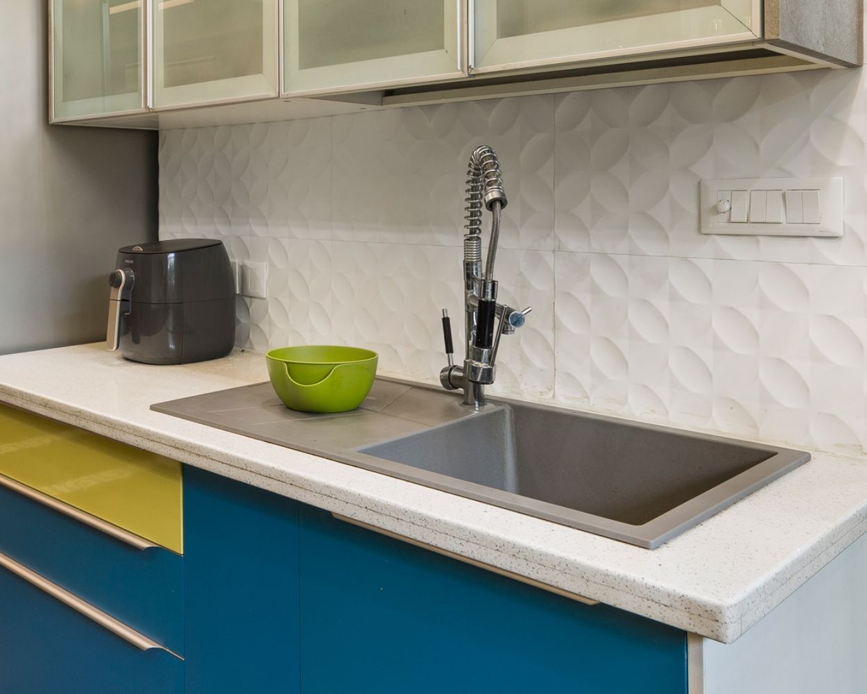 Rectangular Stainless Steel Sink With Top Mount Bown And Drainboard ...