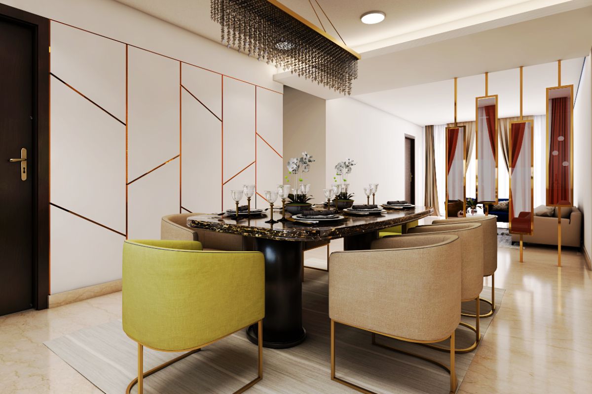 Dining Room Design With a 6 Seater Table | Livspace