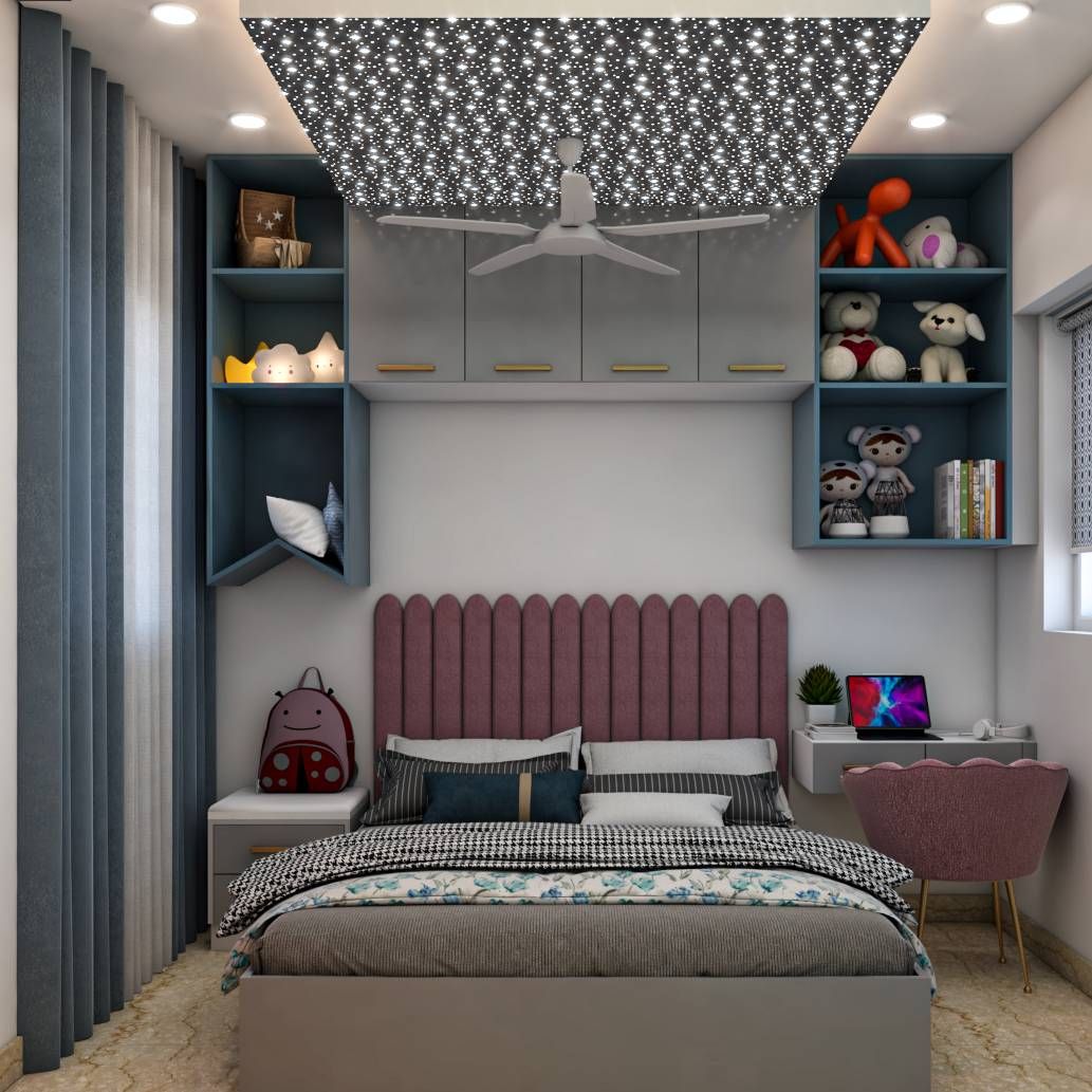 Spacious Kids Room With Storge | Livspace