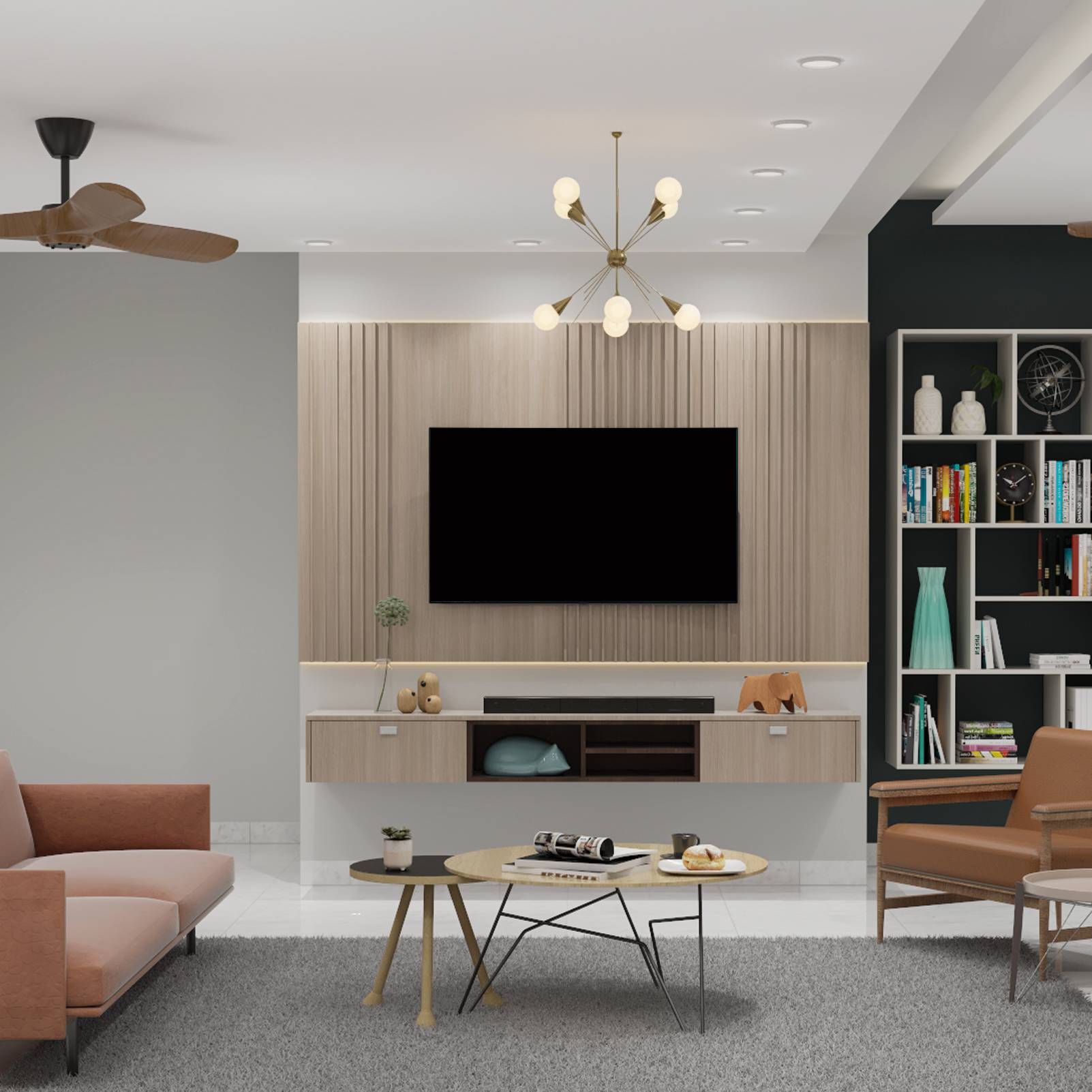 Spacious TV Unit With A Laminate Finish | Livspace