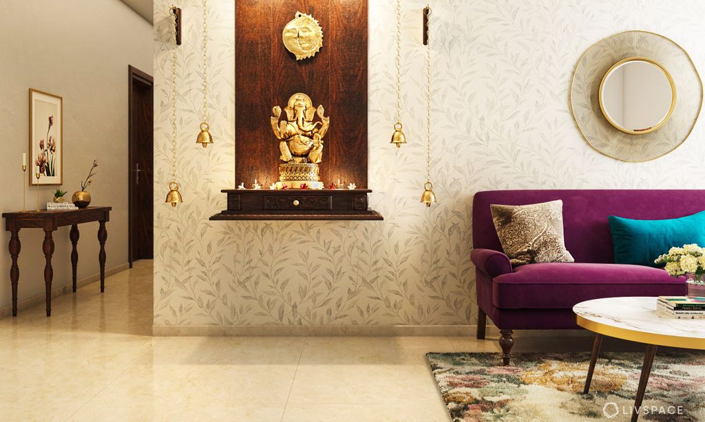 Mandir Design on Wall: Space Saving Ideas for Your Home