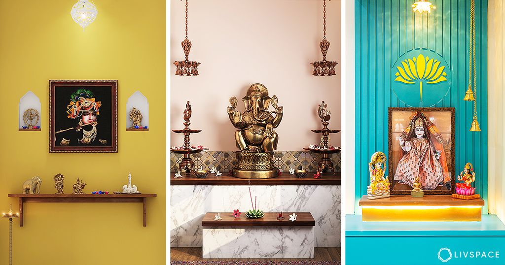 20+ Back Panel Ideas to Give Your Pooja Room a Quick Makeover