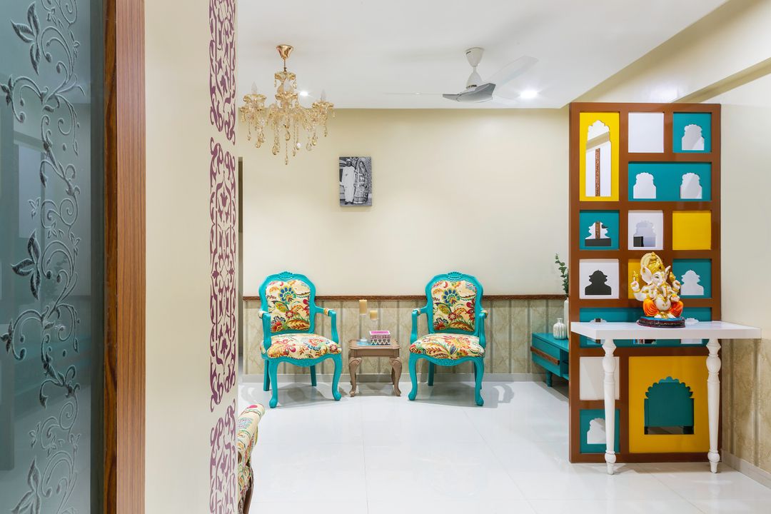 Plain False Ceiling Design With Recessed And Cob Lights | Livspace