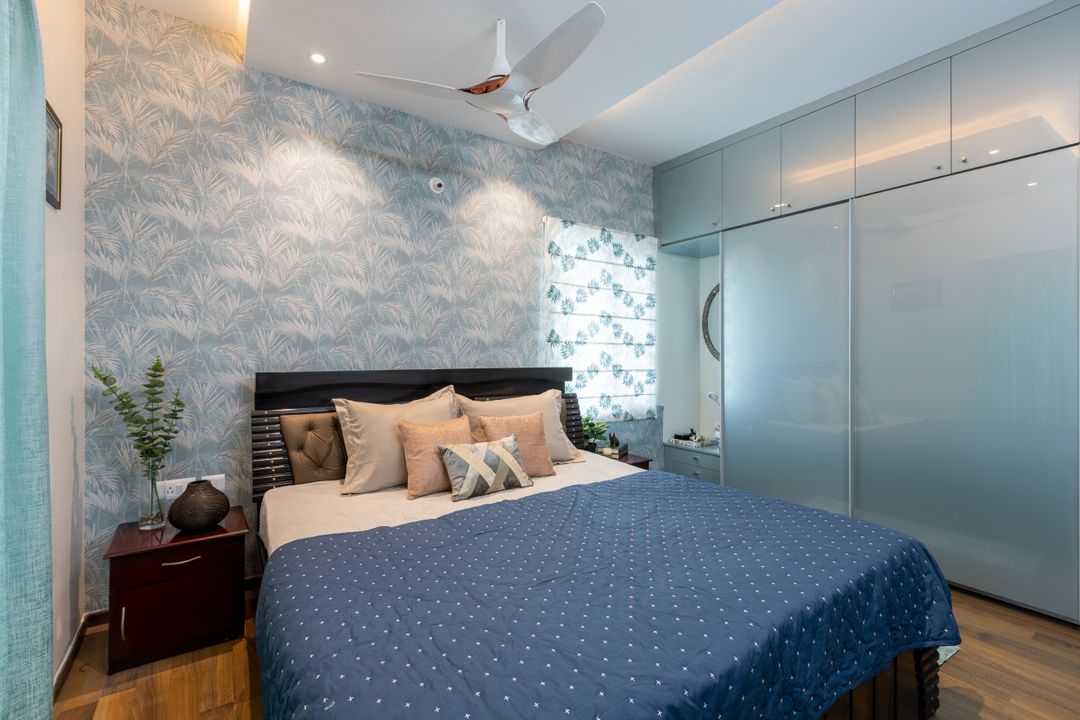 Centre Drop-Down One Side Accent Wall Touch Ceiling Design | Livspace