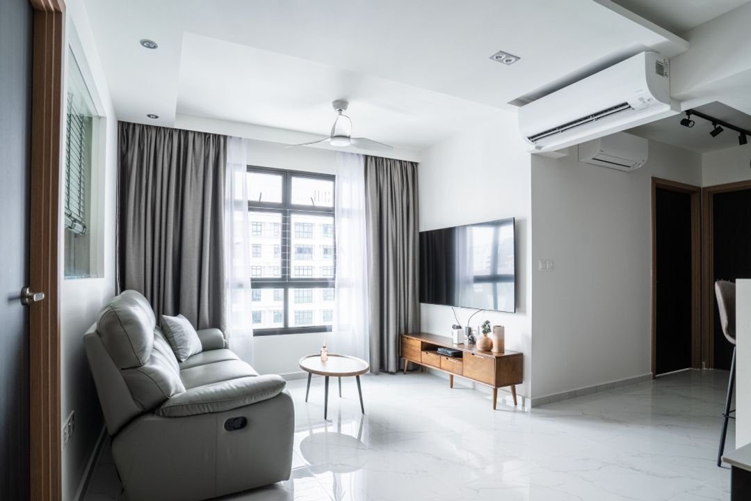 Gypsum Ceiling Design With Strip Lighting | Livspace