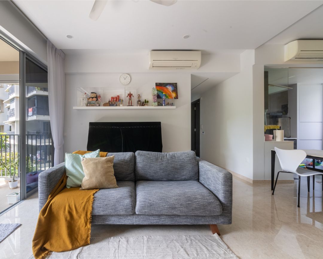 Drop Down False Ceiing Design With Recessed Lights | Livspace