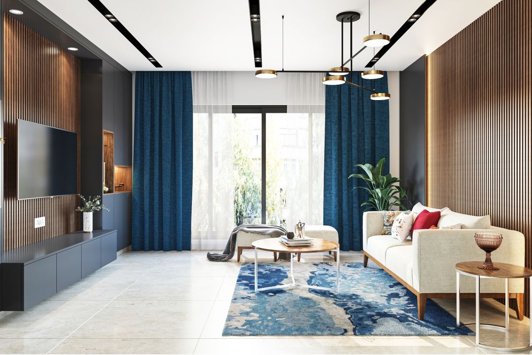 Square Ceiling Design With Radiant Pot Light | Livspace