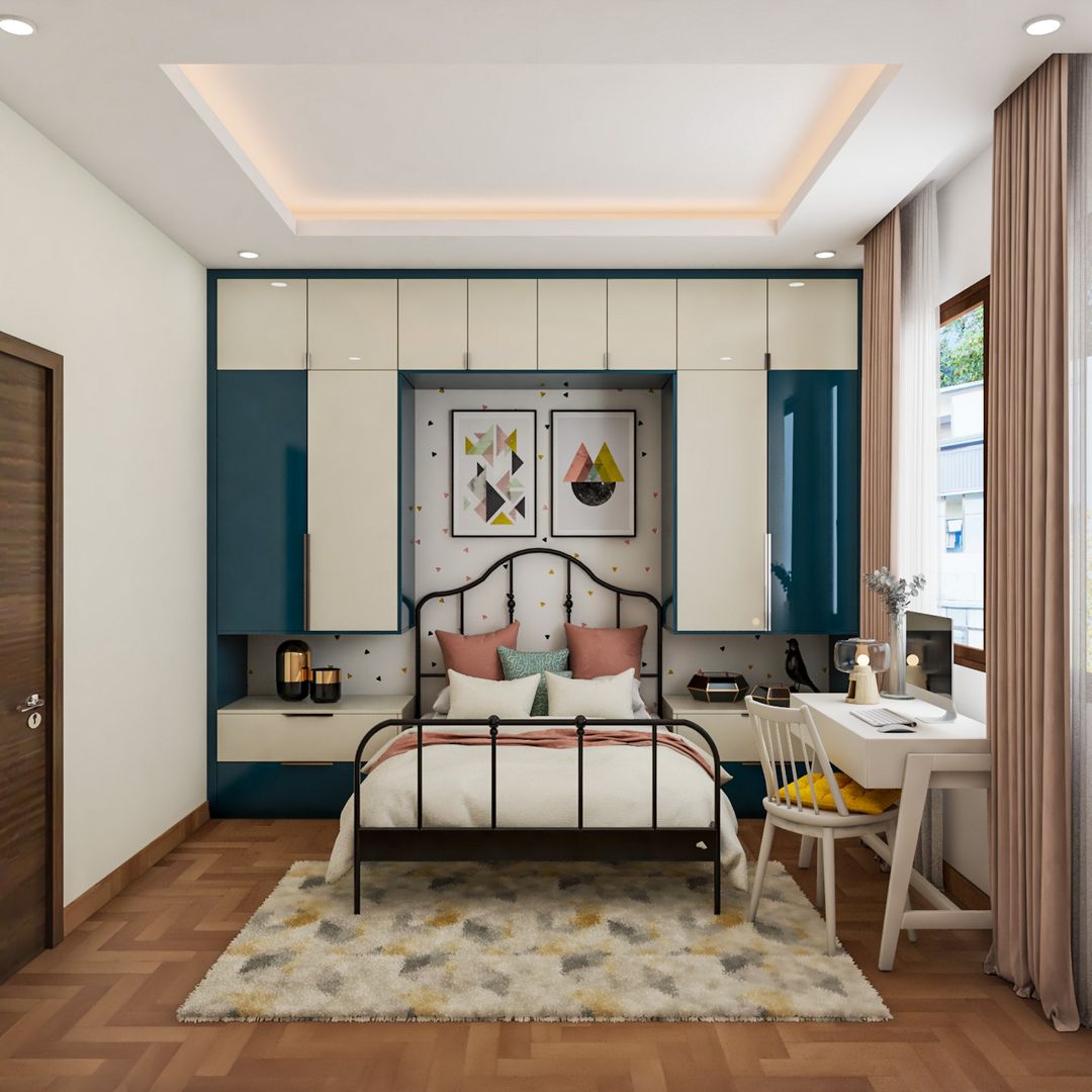Peripheral False Ceiling Design With Cove Lights | Livspace