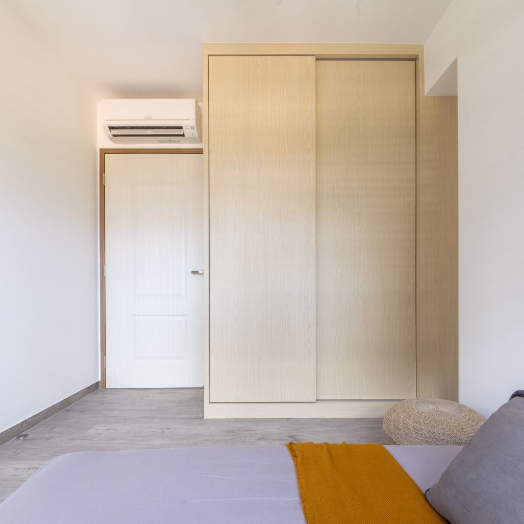 Compact Light Wood Wardrobe Design | Livspace