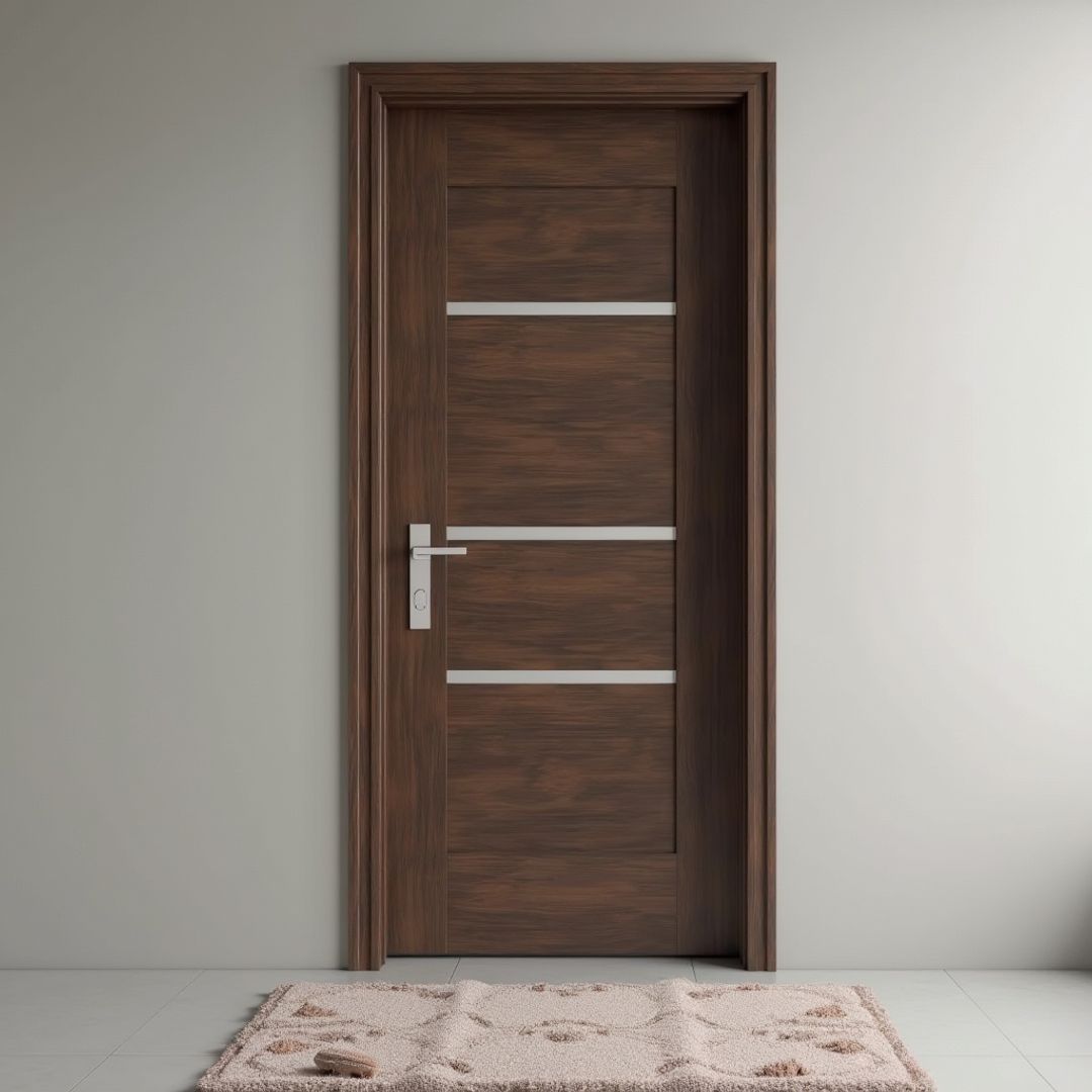 Matte Finish Modern Swing Single Door Design for Bedroom Doors | Livspace