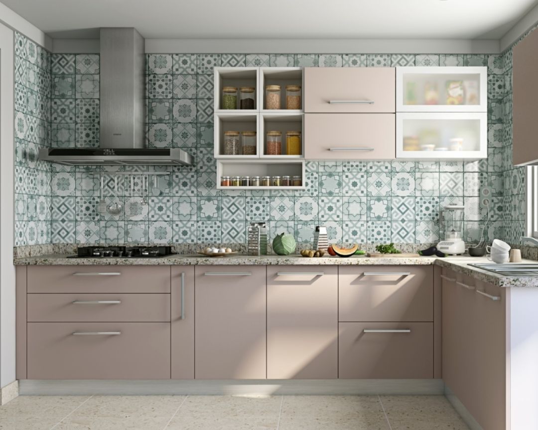 Mosaic Ceramic Tiles Design Blue and White for Kitchens in Matte Finish ...