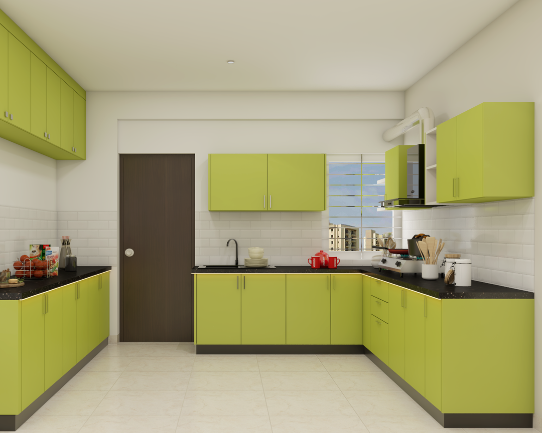 Compact Modern Style Low Maintenance Kitchen Design | Livspace