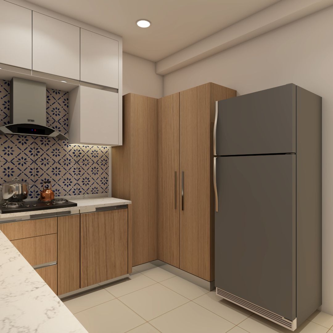 Simple Modular Kitchen Design With Spacious Interiors | Livspace