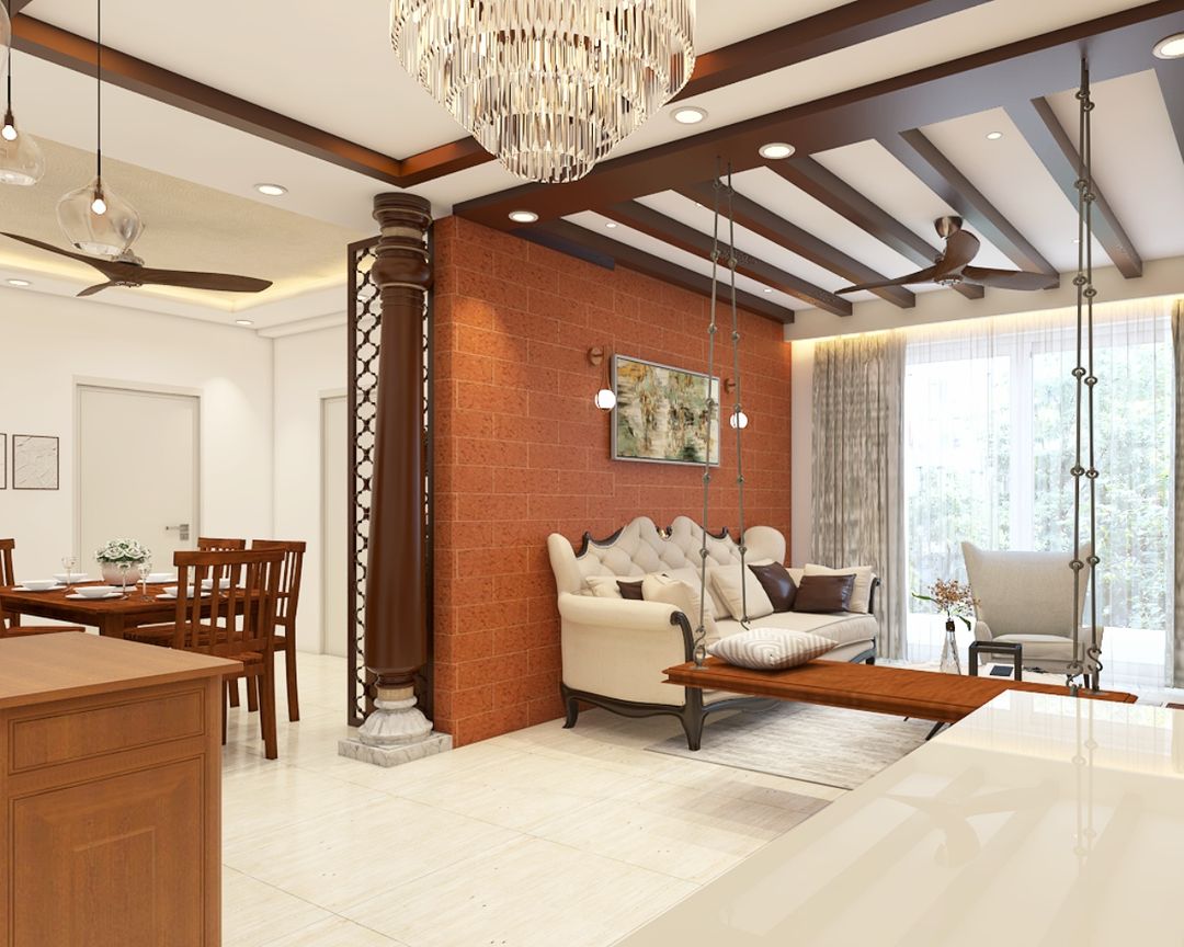 Multilayered Traditional Gypsum False Ceiling Design With Spotlights ...