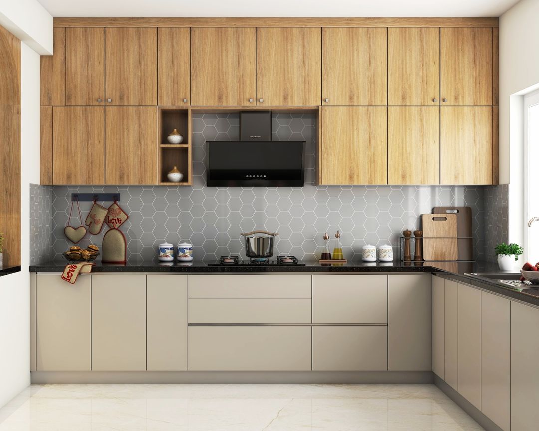 Small Kitchen Big Style: Contemporary L-Shaped Kitchen Design With ...