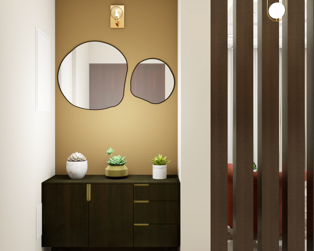 Unique Foyer Design With Sleek Elements | Livspace