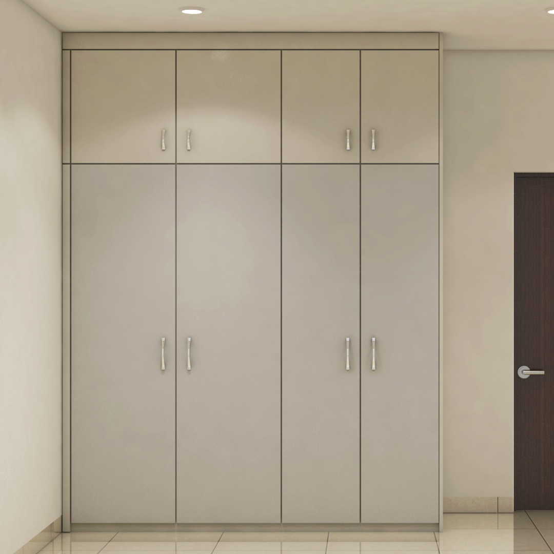 Simple Minimalistic Wardrobe with Different Subtle Shades | Livspace