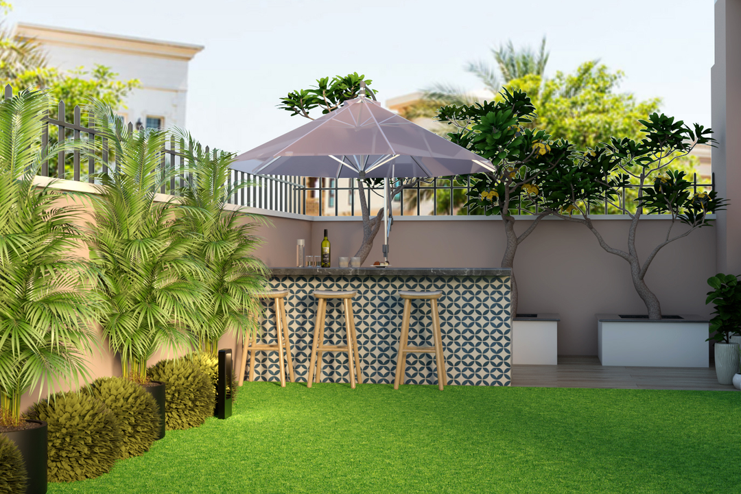 Spacious Open Balcony Design Idea With Planters | Livspace