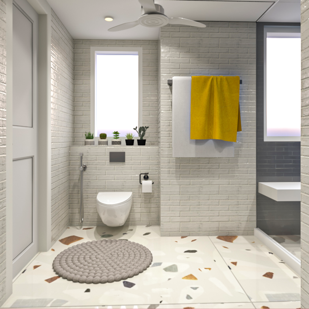 Modern Space Saving Bathroom With Compact Interiors | Livspace